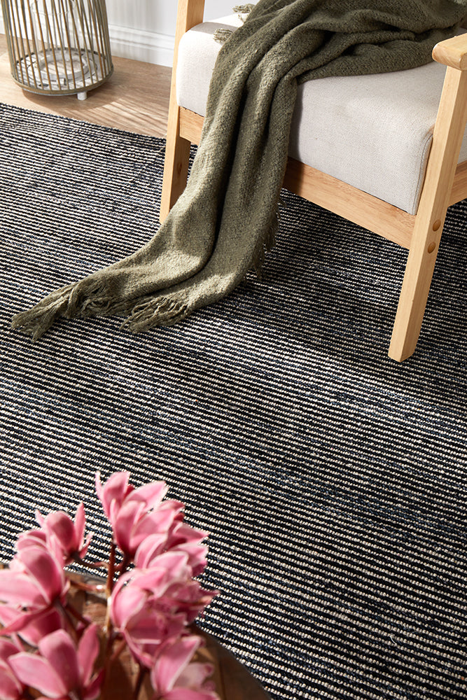 Allure Black Cotton Rayon Rug – Rugs Online Rugs